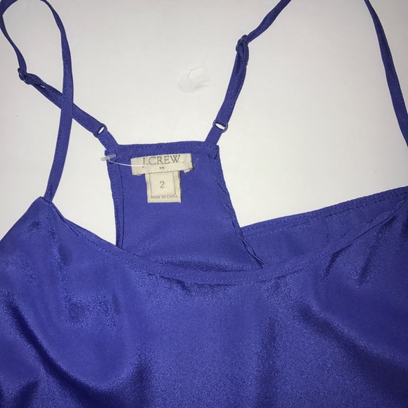 J. Crew | Tops | New Jcrew Cerulean Blue Racerback Cami Top 2 | Poshmark